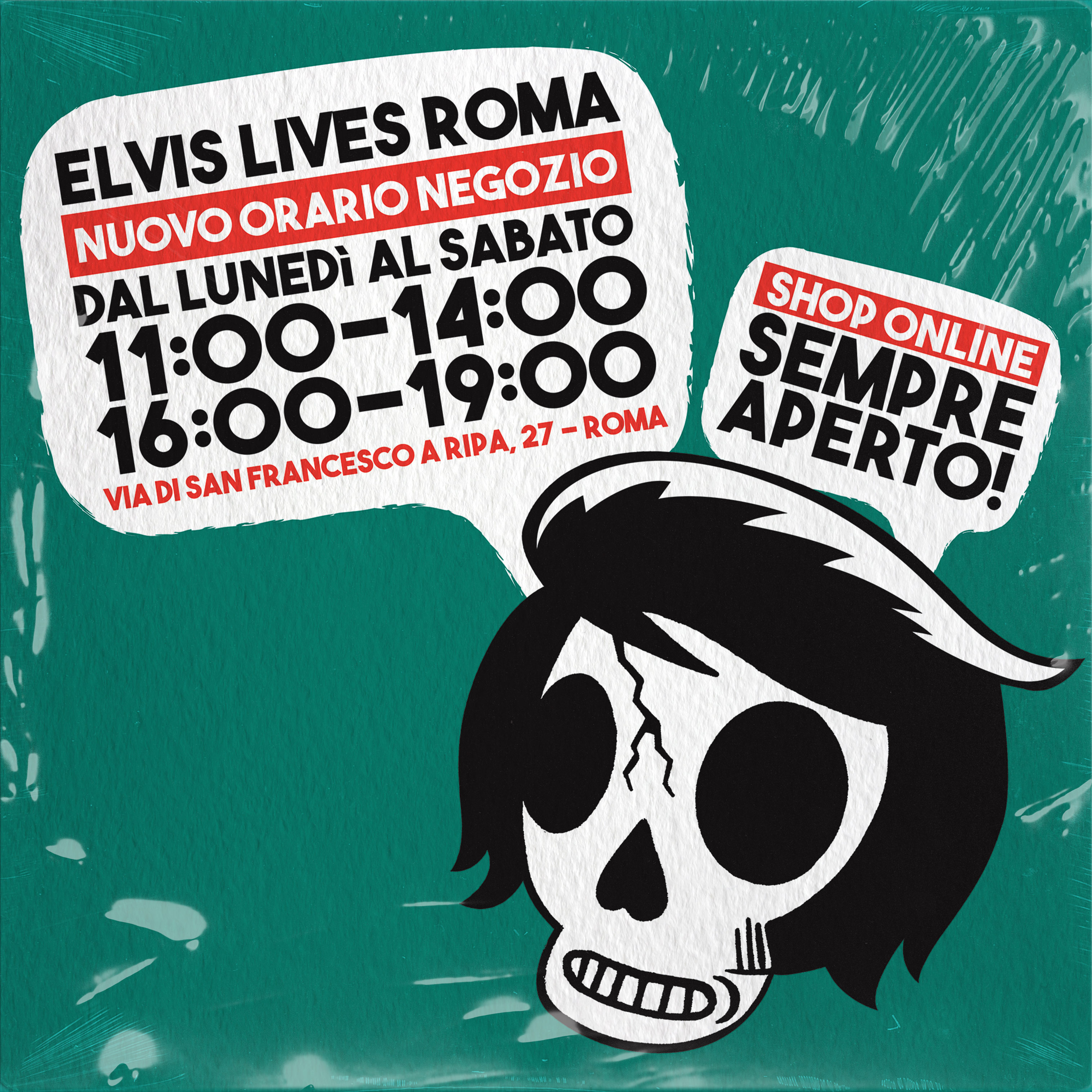 NEGOZIO APERTO E NUOVI ORARI! - Elvis Lives Roma